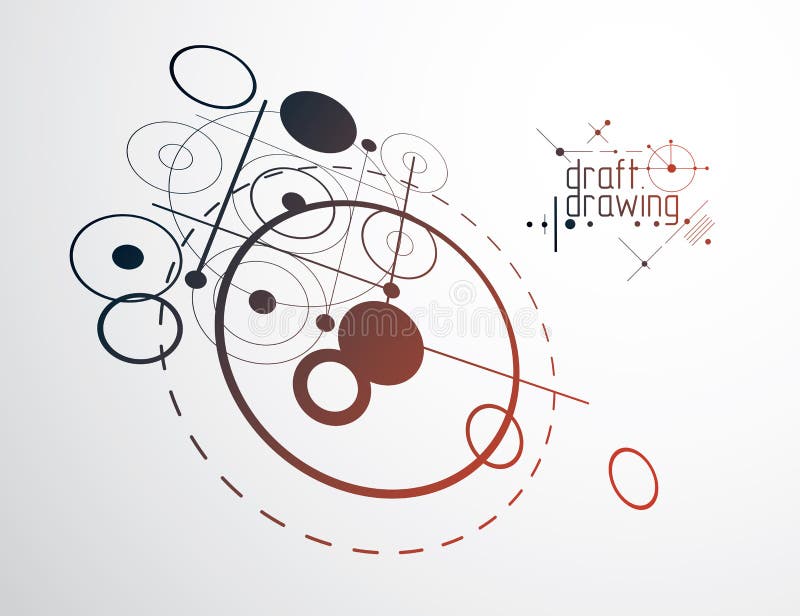 Technical Plan, Abstract Engineering Draft for Use in Graphic an Stock ...