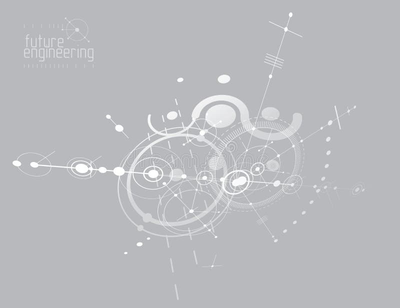 Technical Plan, Abstract Engineering Draft for Use in Graphic an Stock ...