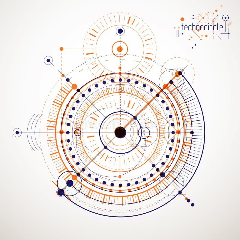 Technical Plan, Abstract Engineering Draft for Use in Graphic an Stock ...
