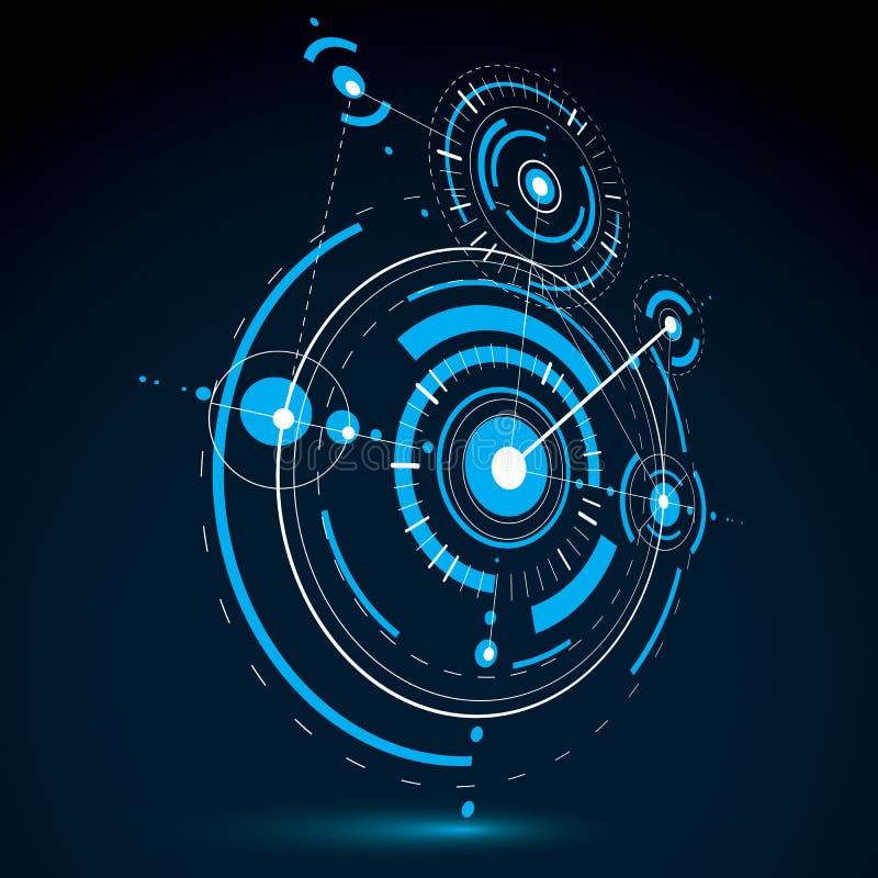 Technical Plan, Blue Abstract Engineering Draft for Use in Graph Stock ...