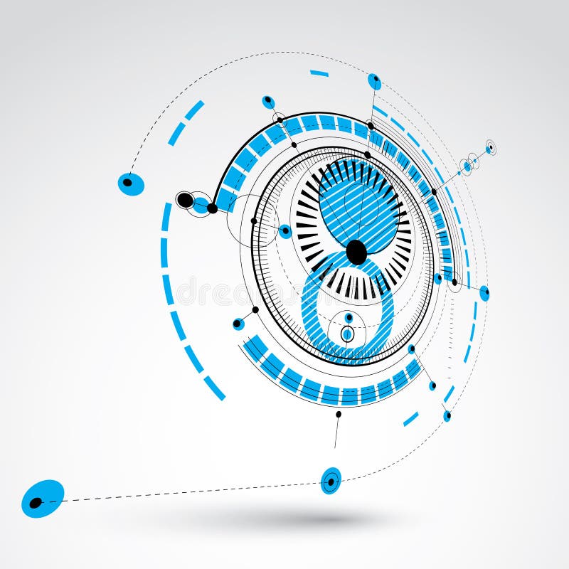 Technical Plan, Blue Abstract Engineering Draft for Use in Graph Stock ...