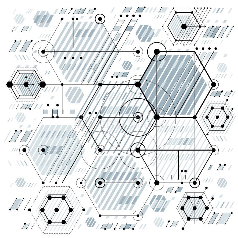 Technical Plan, Engineering Draft Drawing of Industrial Stock ...