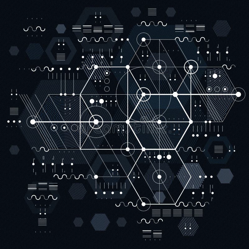 Technical Plan, Engineering Draft. Vector Drawing of Industrial Stock ...