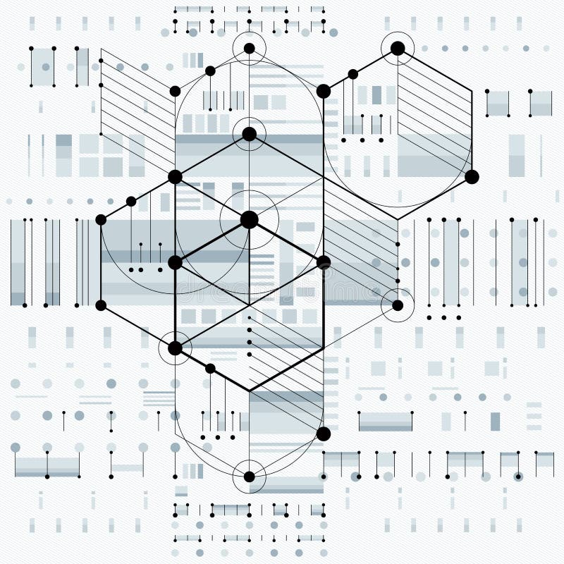Technical Plan, Engineering Draft. Vector Drawing of Industrial Stock ...