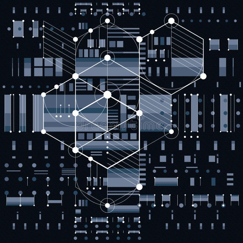 Technical Plan, Engineering Draft. Vector Drawing of Industrial Stock ...