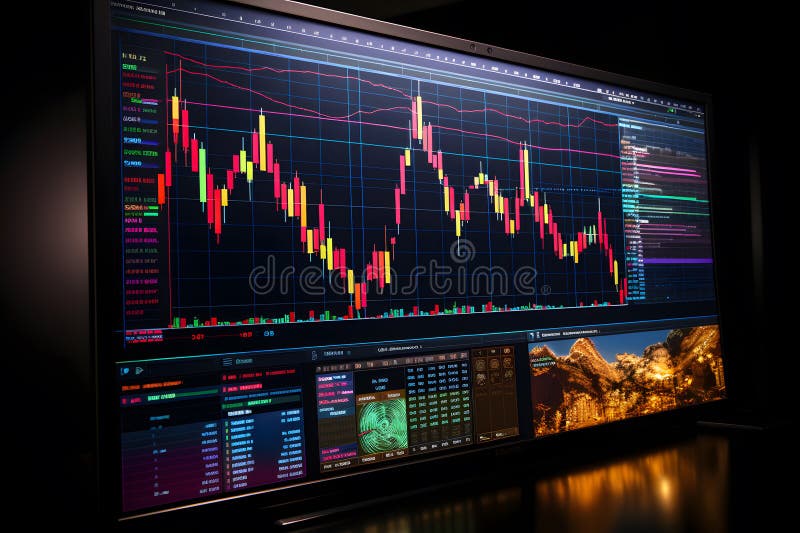 Technical Price Graph and Indicator, Candlestick Chart Screen for ...