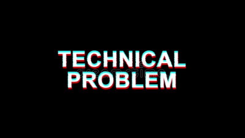 20. Technical Problem Glitch Effect Text Digital TV Distortion 4K Loop ...