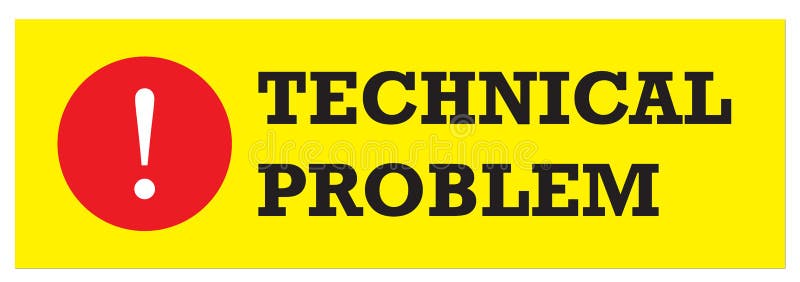 Problem Yellow Warning Sign Caution Trouble Issue Stock Illustration ...