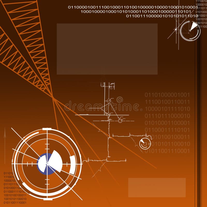 Technical background stock illustration. Illustration of blue - 28682624