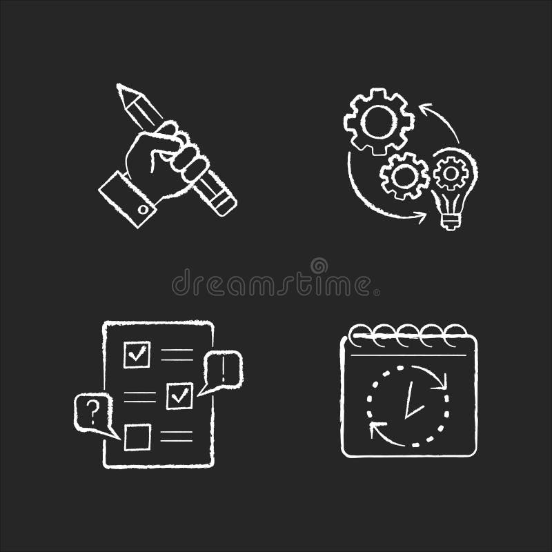 Project Management Icons Black Set Stock Illustrations – 75,285 Project ...