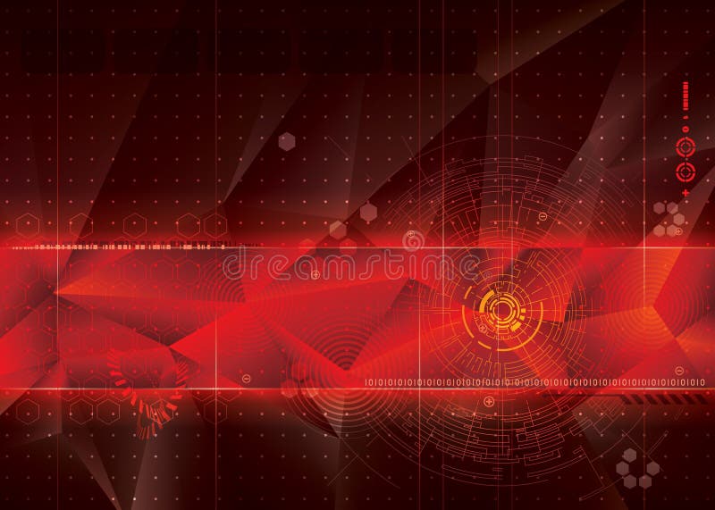 Technical Red Background. stock vector. Illustration of space - 62135853
