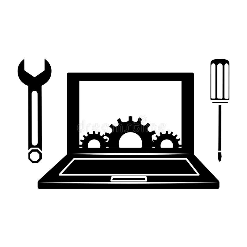 Technical Repair of Computer Icon Image Stock Illustration ...