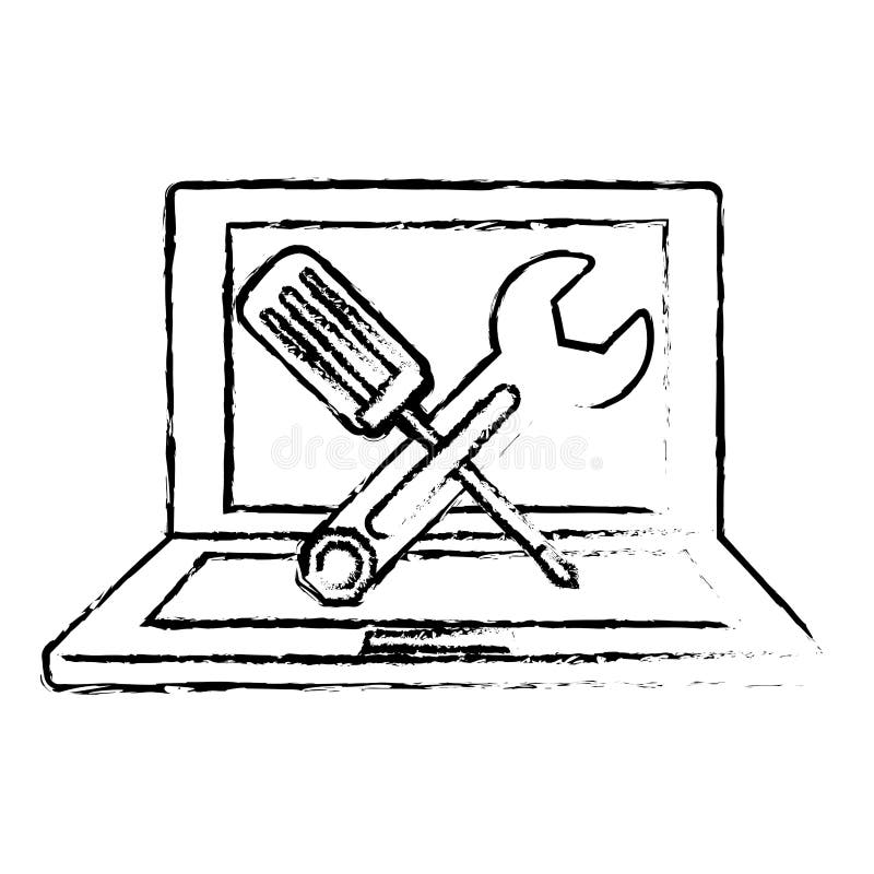 Technical Repair of Computer Icon Image Stock Illustration ...