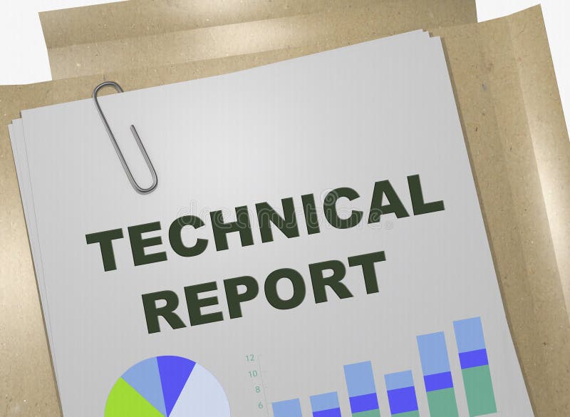 TECHNICAL REPORT concept stock illustration. Illustration of analyzing ...