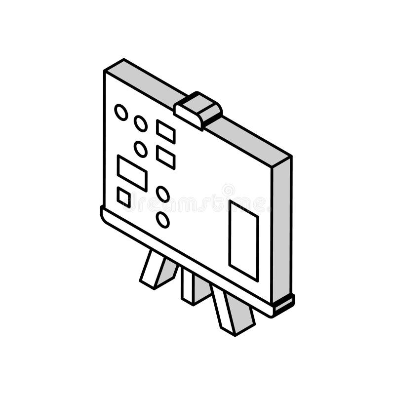 Technical Report Isometric Icon Vector Illustration Stock Vector ...