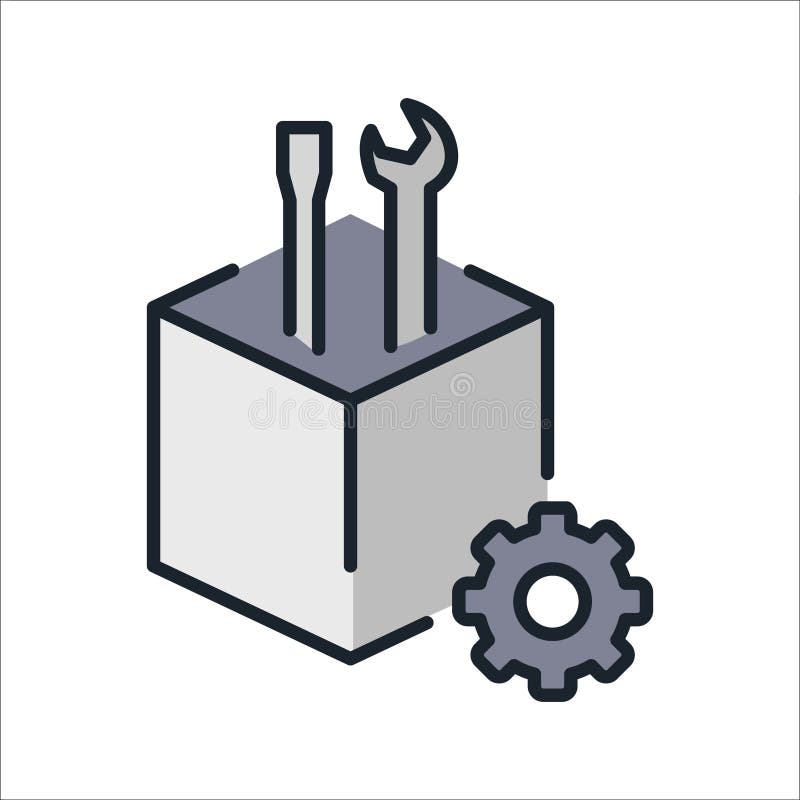 Technical Resource Icon Color Illustration Design Stock Vector ...