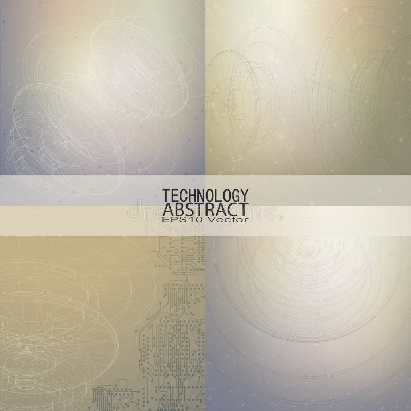 Technical Retro Backgrounds. Conceptual Vector Stock Vector ...