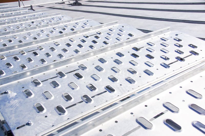 Technical Roof Tracks and Steps Stock Photo - Image of possibility ...
