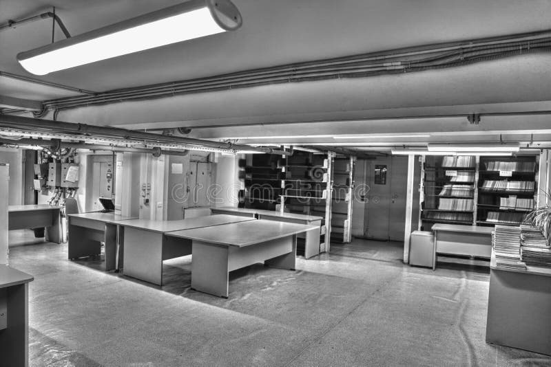 The Technical Room in the Basement Stock Photo - Image of empty ...