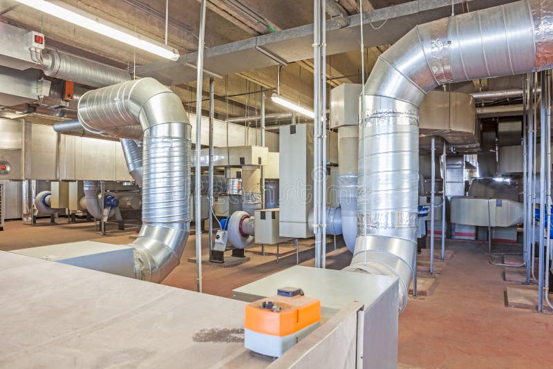 Technical Room with Exhaust Stock Photo - Image of exhaust, power: 78462772