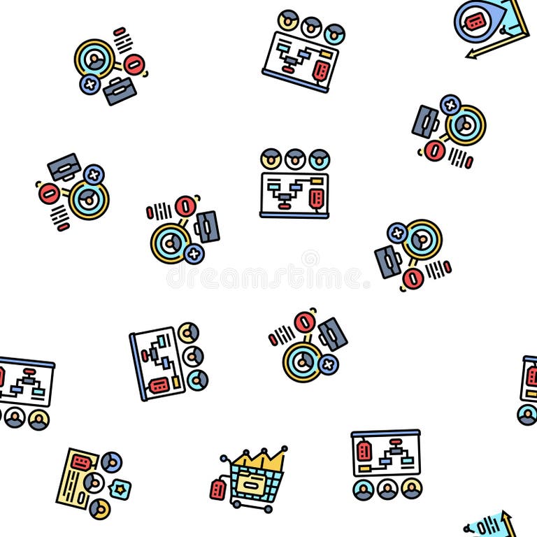 Technical Sales Engineer Service Seamless Pattern Vector Stock Vector ...
