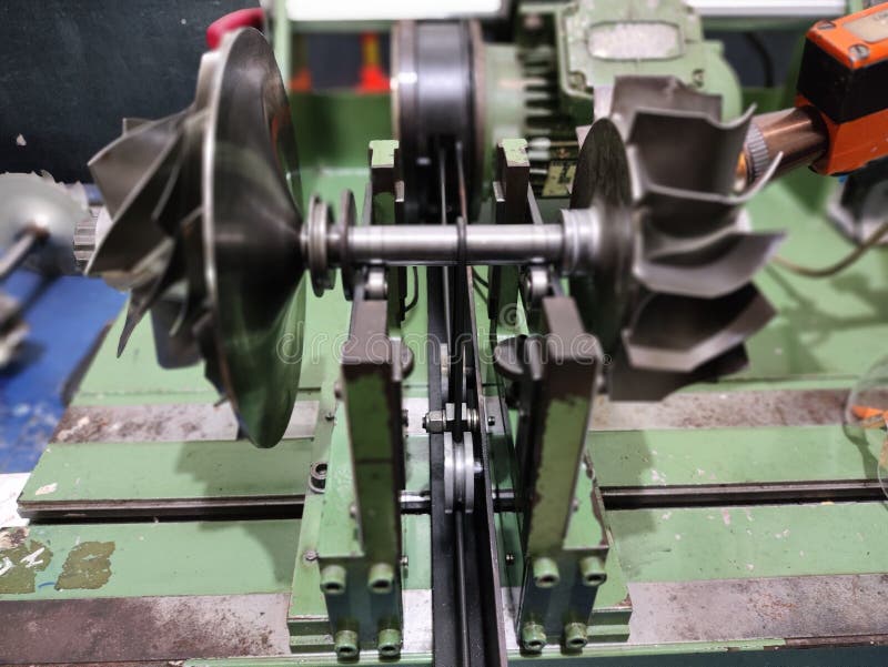 Spinning,Turbocharger Shaft Balancing Procedure Stock Photo - Image of ...
