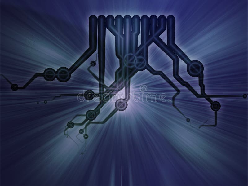 Technical Schematic Diagram Stock Illustration - Illustration of ...