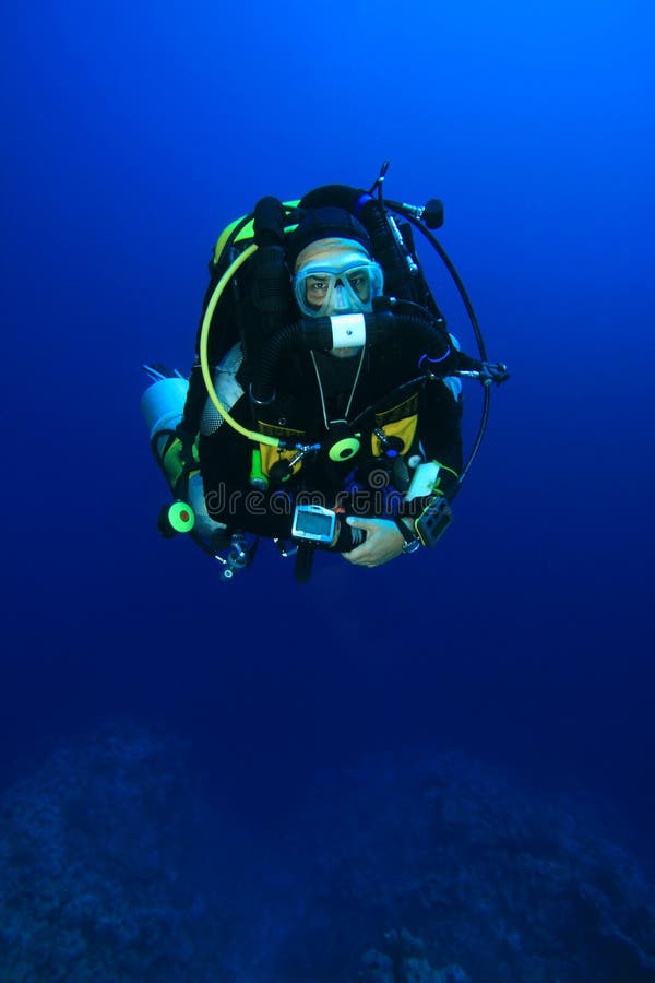 Technical Scuba Diver stock photo. Image of explorer - 18181730