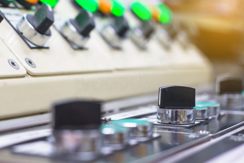 Technical Selector Switch Control Panel Electrical Equip Stock Photos ...