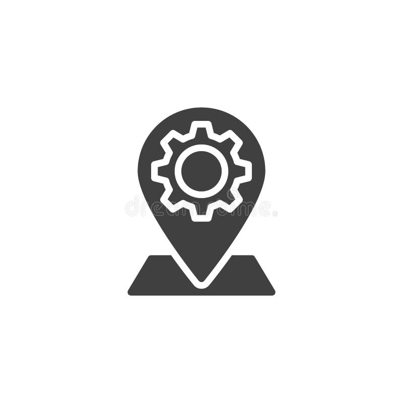 Technical Service Location Vector Icon Stock Vector - Illustration of ...