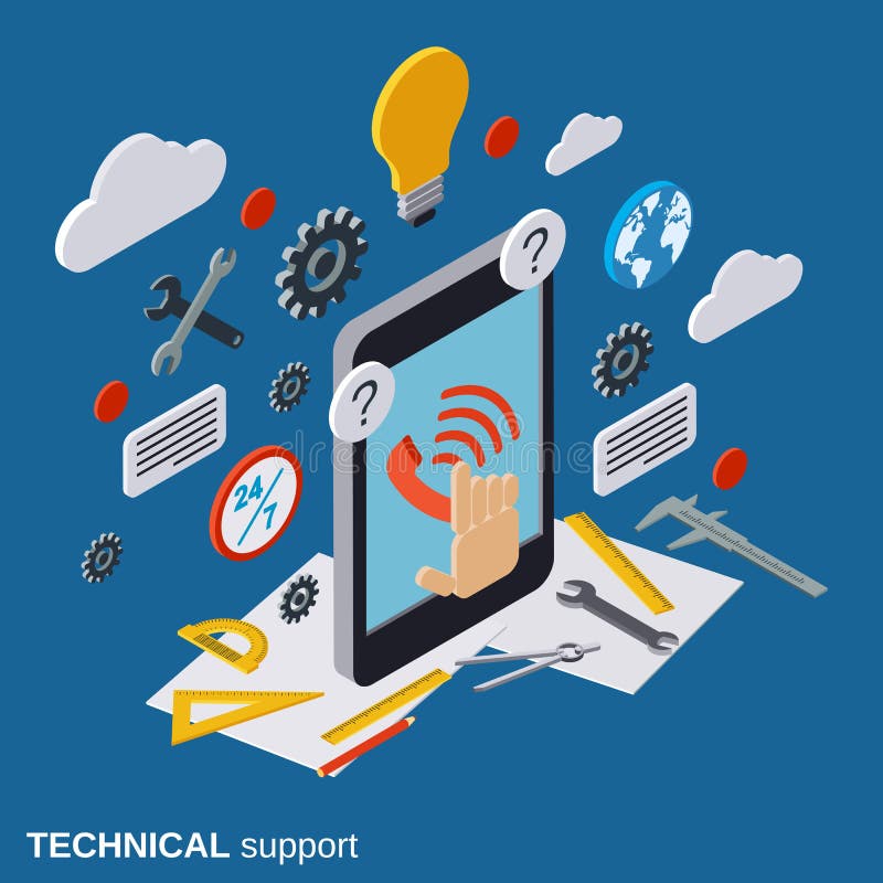 Technical Service, Online Customer Support Vector Concept Stock Vector ...