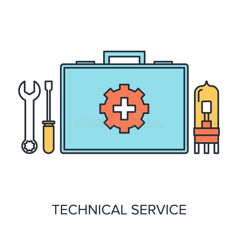 Technical Service stock vector. Illustration of link - 47991676