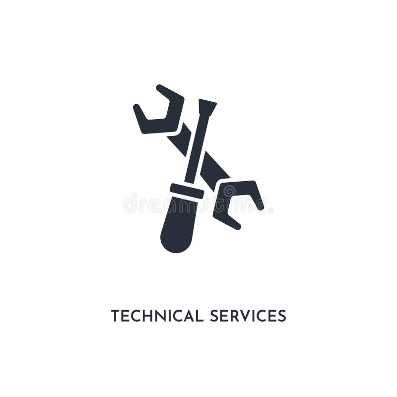 Technical Services Icon. Simple Element Illustration. Isolated Trendy ...