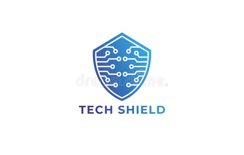 Technical Shield Logo Design, Network Logo, Technology Logo, Protection ...