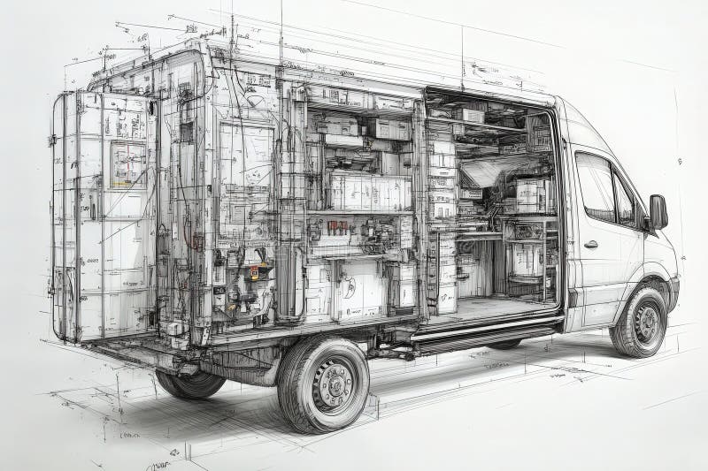 Truck Schematic Design Stock Illustrations – 107 Truck Schematic Design ...