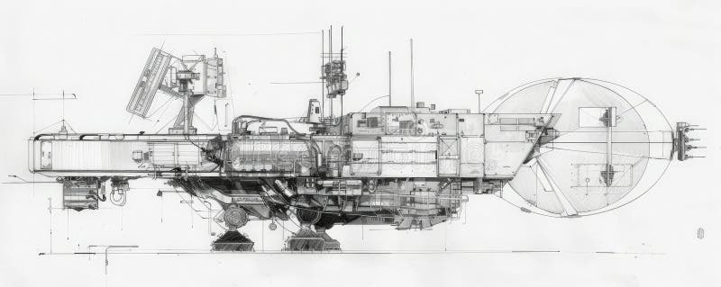 A Technical Sketch of a Military Communication Device, Detailing Its ...
