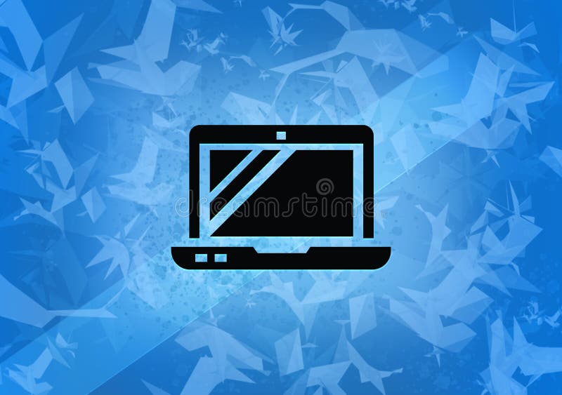 Technical Skill Aesthetic Abstract Icon on Blue Background Stock ...