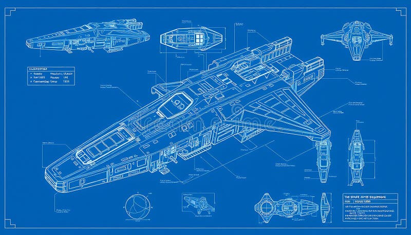 Space Shuttle Blueprint Technical, Engineering Design Diagram, Stock ...