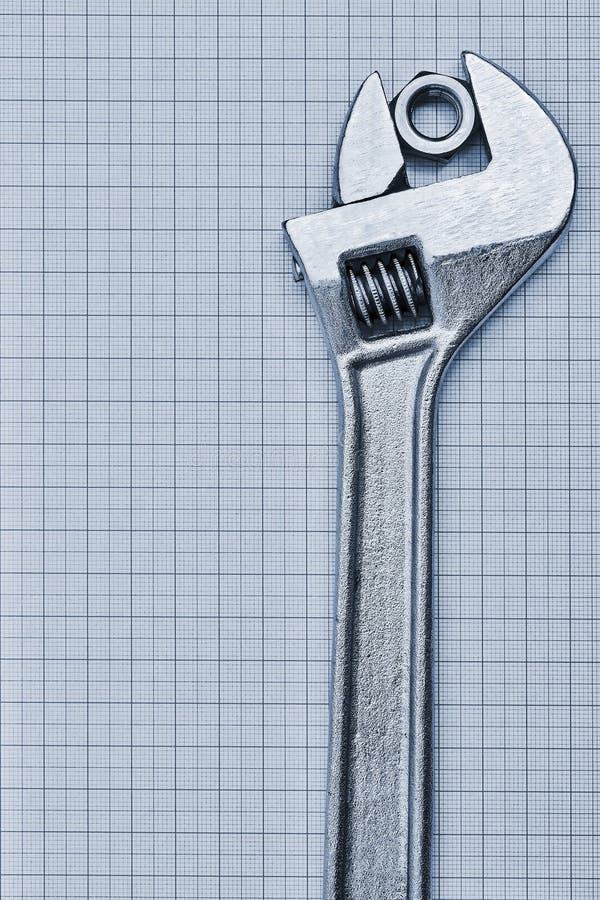 Technical Subject is on the Background Millimeter Paper Stock Image ...