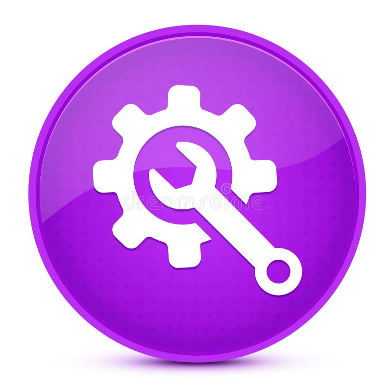 Purple Technical Specification Icon Isolated on White Background ...