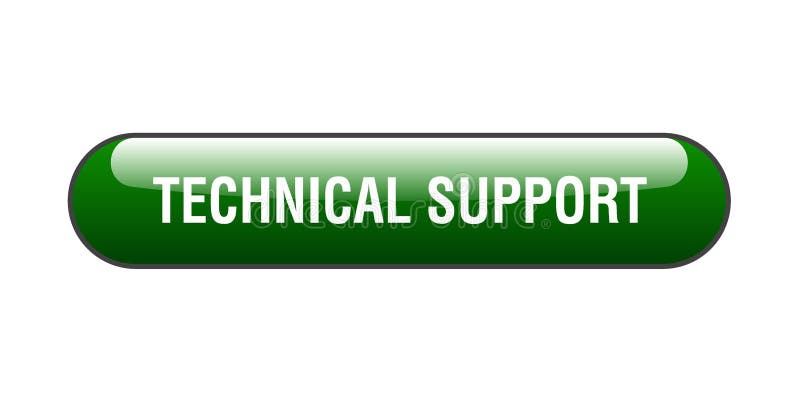 Technical Support Icon Button Stock Illustration - Illustration of ...