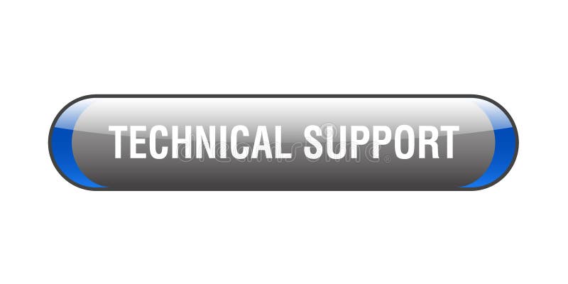 Technical Support Icon Button Stock Illustration - Illustration of ...