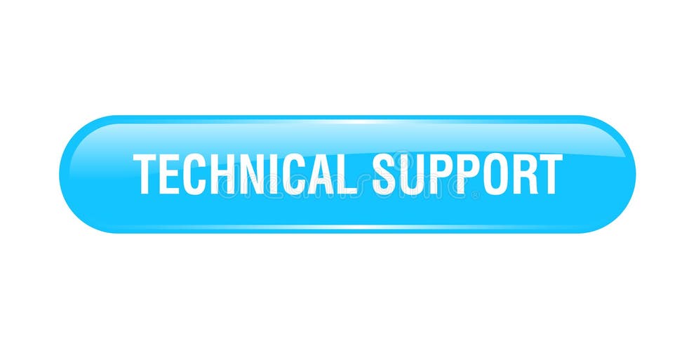 Technical support button stock illustration. Illustration of customers ...