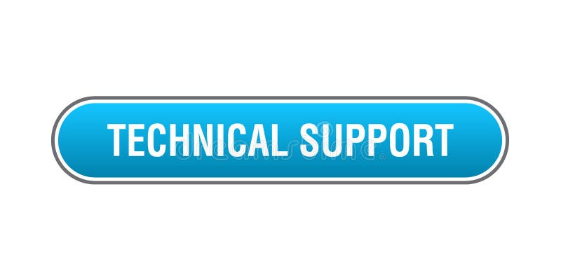 Technical Support Icon Button Stock Illustration - Illustration of ...