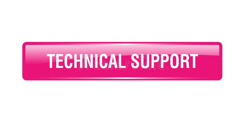 Technical support button stock illustration. Illustration of connect ...