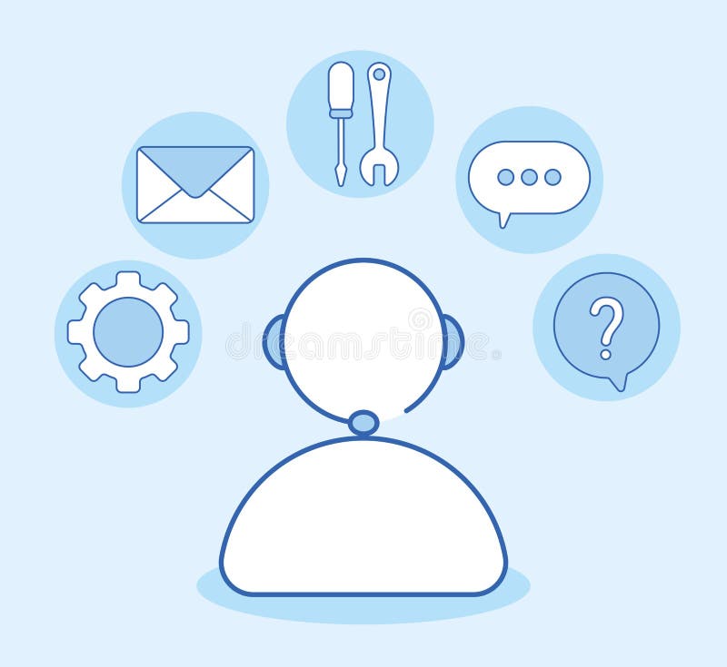 Technical support card stock vector. Illustration of agent - 229022432