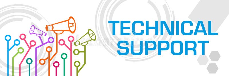 Technical Support Circuit Loudspeaker Colorful Left Right Technology ...