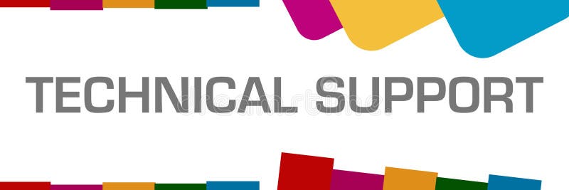 Technical Support Blue Green Business Symbols Texture Horizontal Stock ...