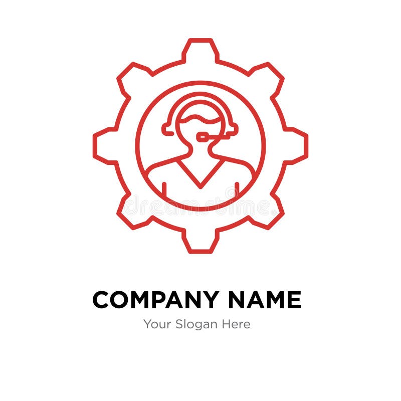 Technical Support Company Logo Design Stock Vector - Illustration of ...