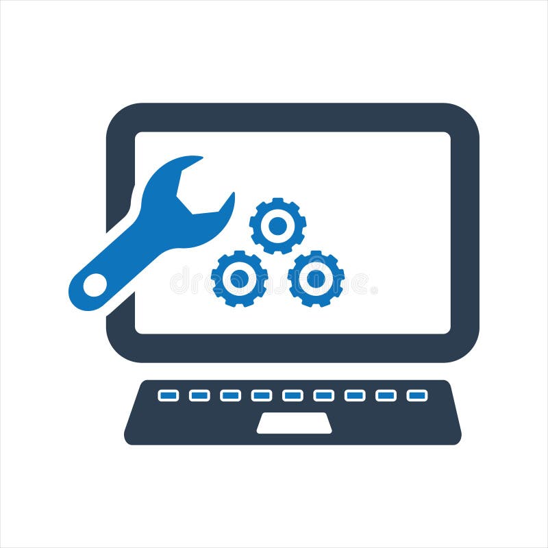 Installation and Support Icon. Gear Hand Icon Stock Vector ...